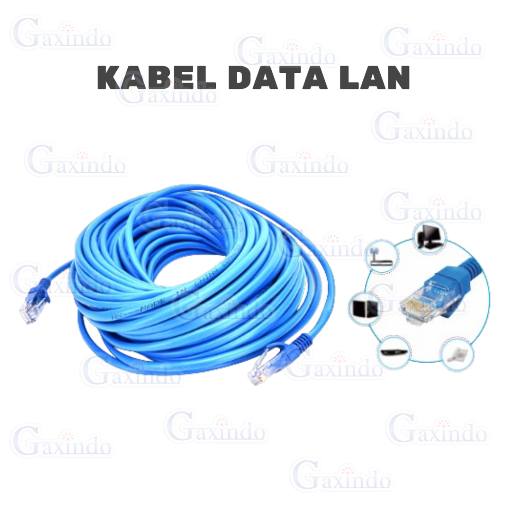Jual KABEL DATA LAN 30M 50M BIRU K2041 KABEL DATA LAN ROUTER KOMPUTER ...