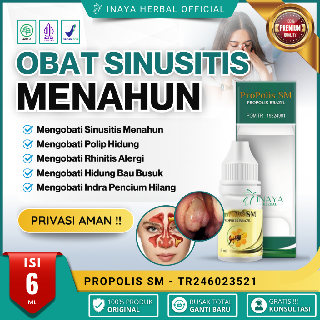 Jual Obat Sinusitis Menahun, Polip Hidung, Rhinitis Alergi Sinus Hidung ...