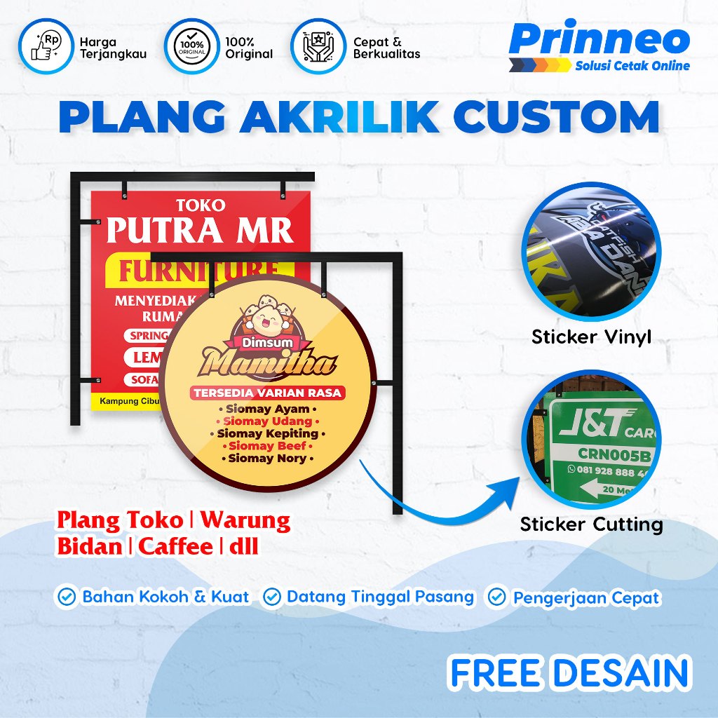 Jual PAPAN NAMA USAHA, PLANG NAMA TOKO, PAPAN NAMA TOKO, PLANG TOKO ...
