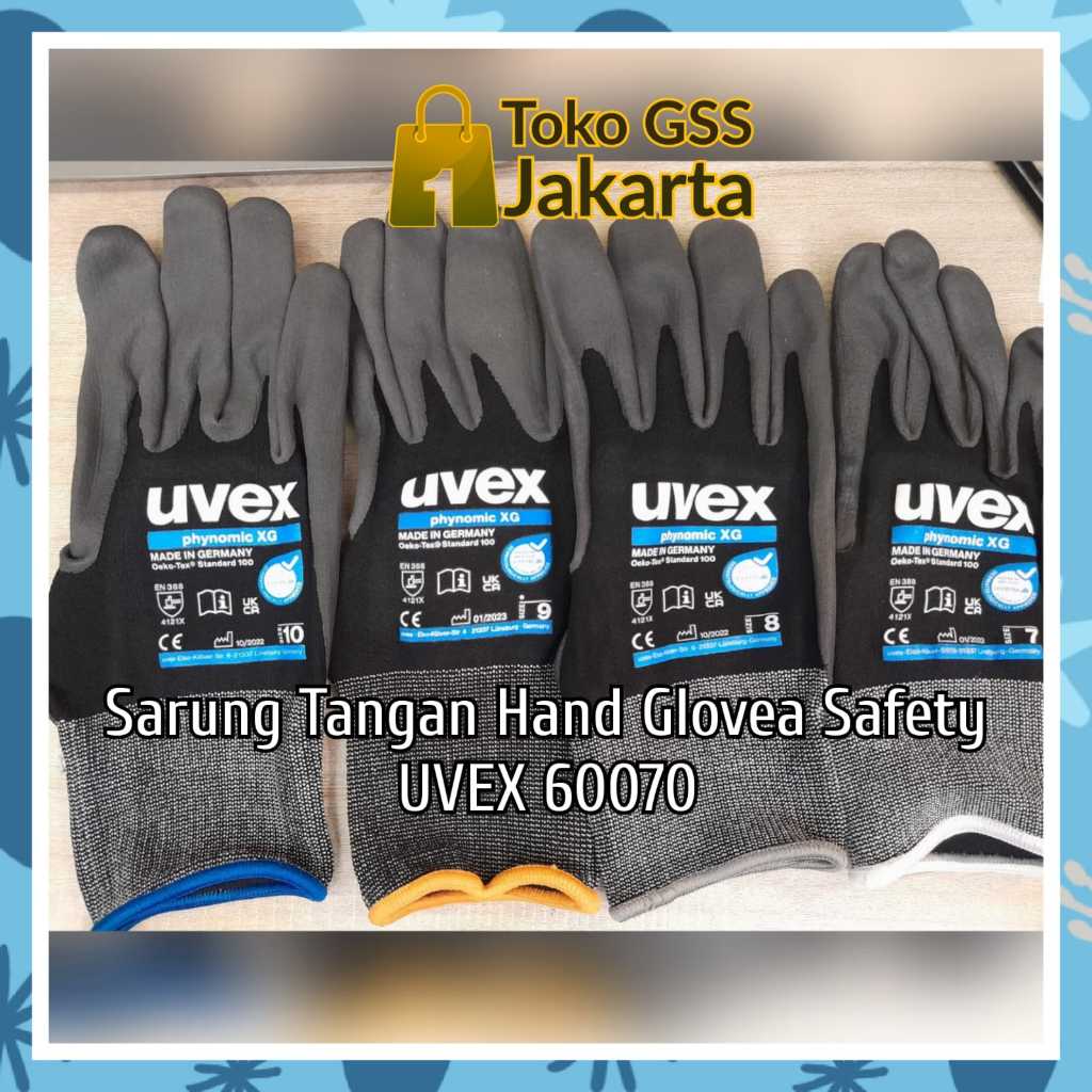 Jual HAND PROTECTION ART 60070 PHYNOMIC XG SAFETY GLOVE UVEX | Shopee ...