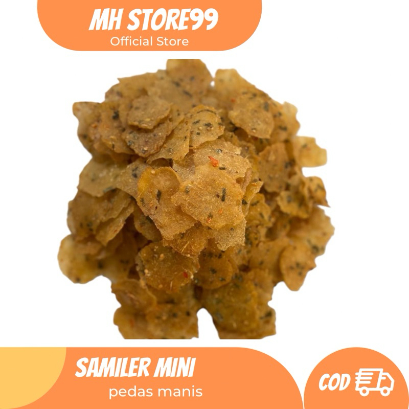 Jual [1KG] KERUPUK SAMILER MINI PEDAS MANIS | Shopee Indonesia