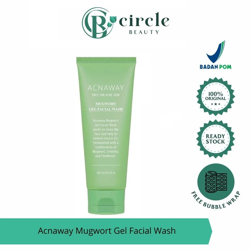 Jual (Ready) Acnaway Mugwort Gel Facial Wash Mugwort + Centella ...