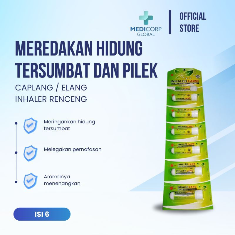 Jual [MEDICORP] Elang inhaler renceng melegakan flu pilek dan hidung ...