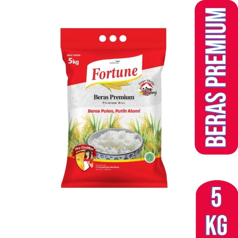 Jual beras fortune dan beras manis beras premium kemasan 5kg | Shopee ...