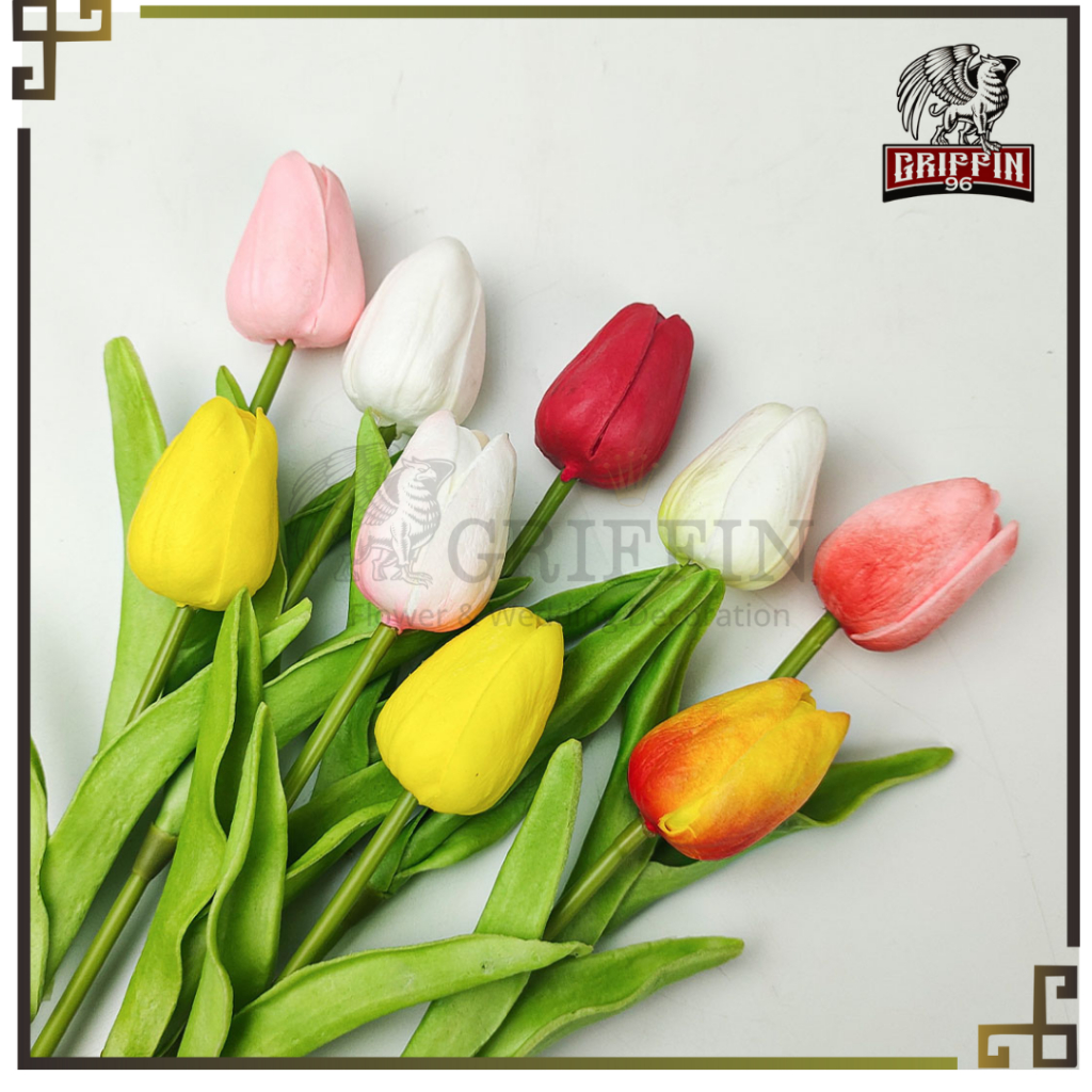 Jual BUNGA MAWAR TULIP LATEX CABANG 1 COD 1 PCS -- UNTUK HIASAN BUCKET ...