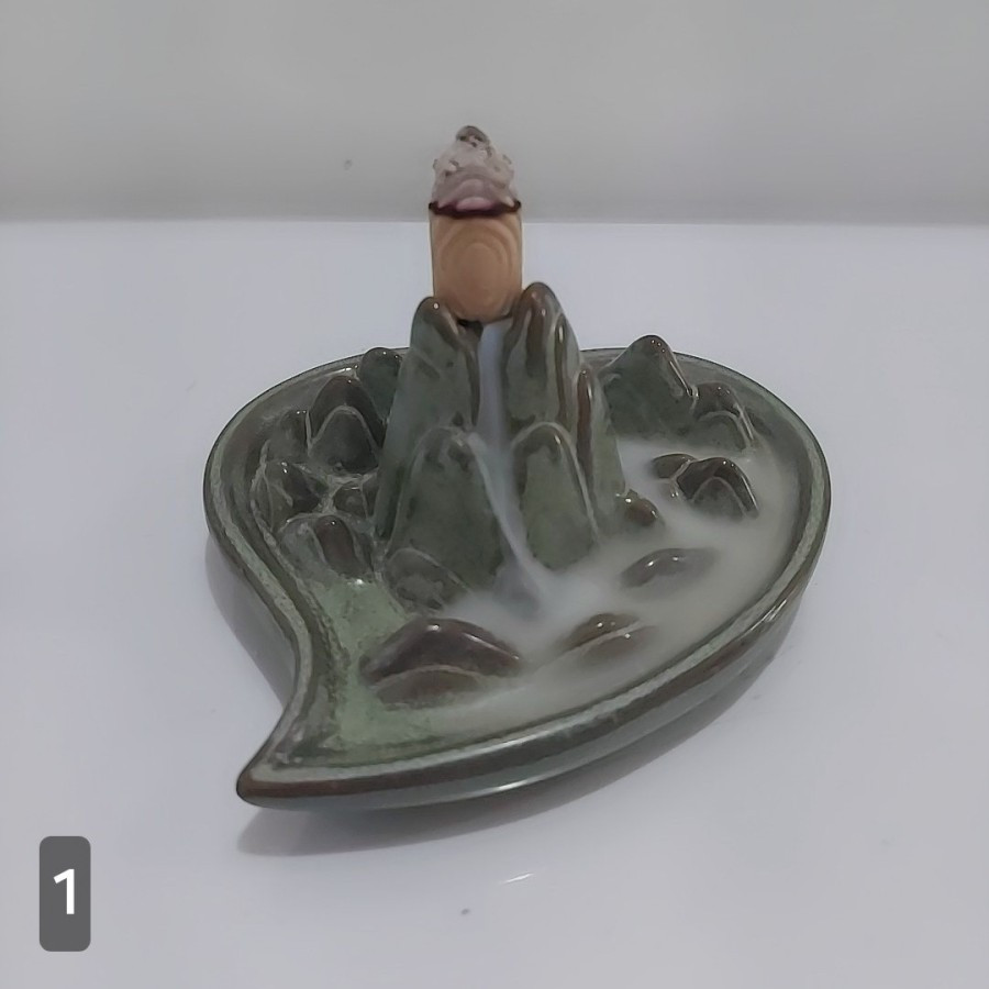 Jual Tempat Bakar Dupa Backflow Ornamen Keramik Bukhur Asap Arus Bawah ...