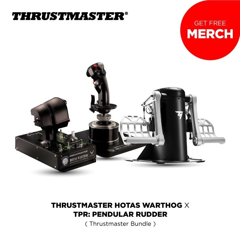 Jual Thrustmaster Hotas Warthog + TPR Pendular Rudder Pedal Flight Sim Bund | Shopee Indonesia