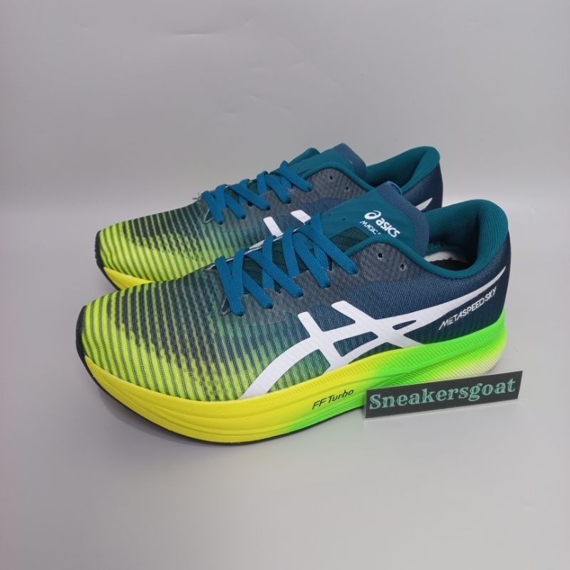 Jual ASICS METASPEED SKY VELVET PINE SAFETY YELLOW PREMIUM ORIGINAL ...