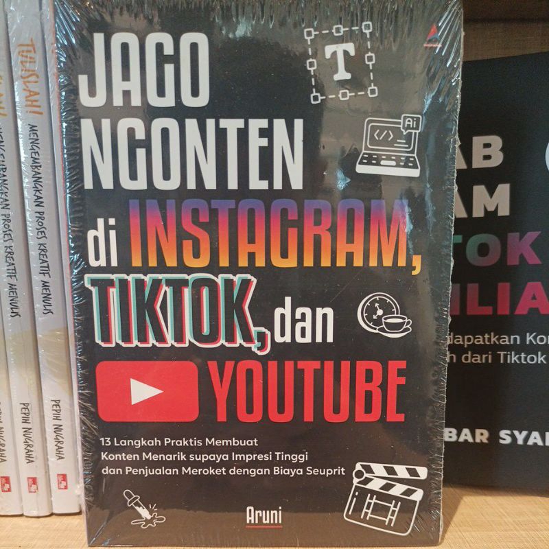 Jual Buku Jago Ngonten di Instagram, Tiktok, dan YouTube | Shopee Indonesia