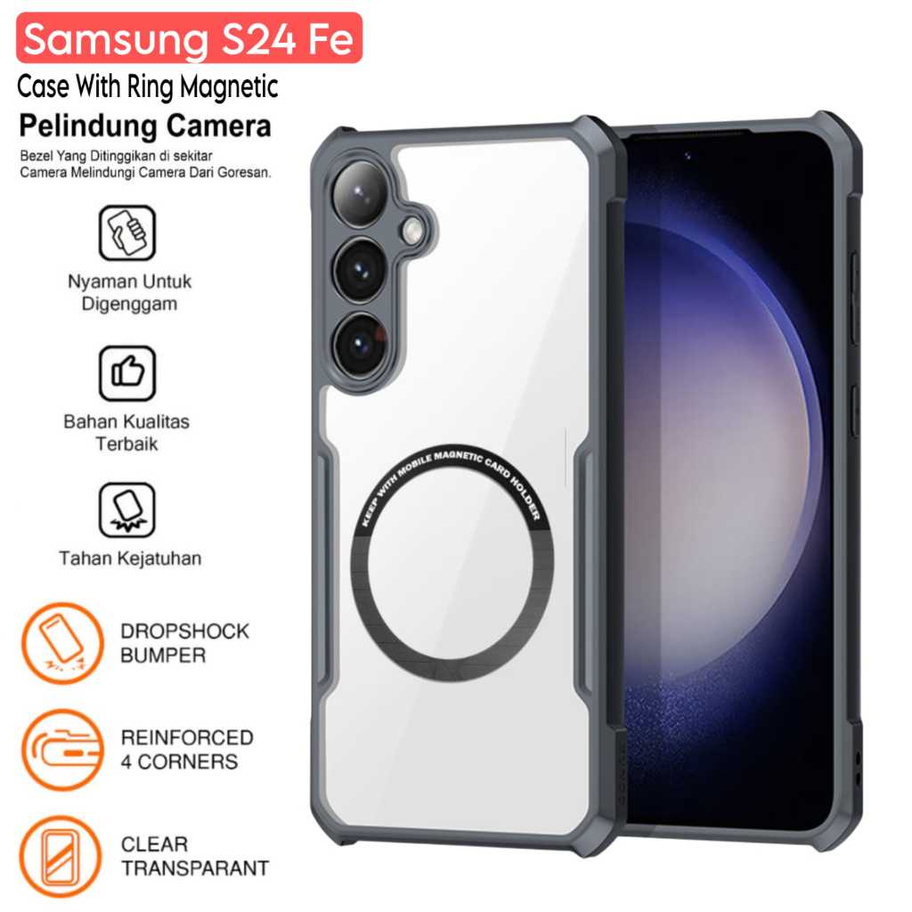 Jual Casing SAMSUNG S24 Fe 5G MAGSAFE Bumper Magnetic Armor Fuze ...