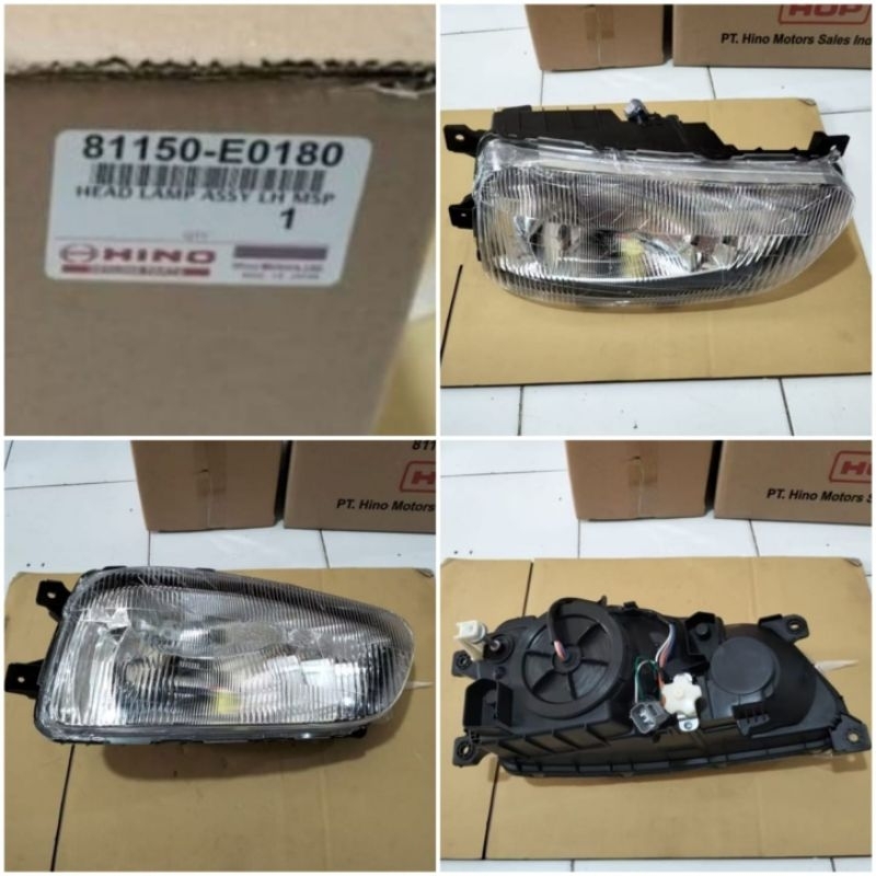 Jual HEAD LAMP ASSY 81150-E0180 LAMPU DEPAN LH LAMPU DEPAN KIRI ASLI HINO LOHAN FM260TI | Shopee ...