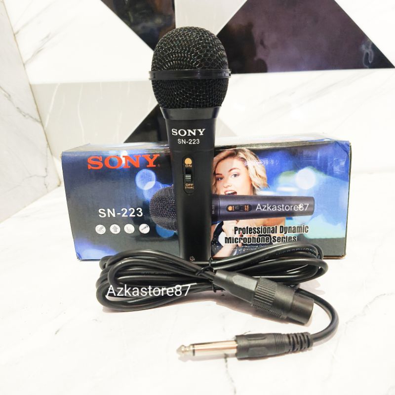 Jual microphone sony sn-223 mic karaoke mic kabel panjan mic murah ...