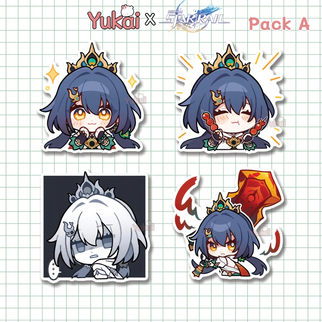 Jual Stiker Pack Yunli Honkai Star Rail (HSR) Premium, Sticker Anime ...