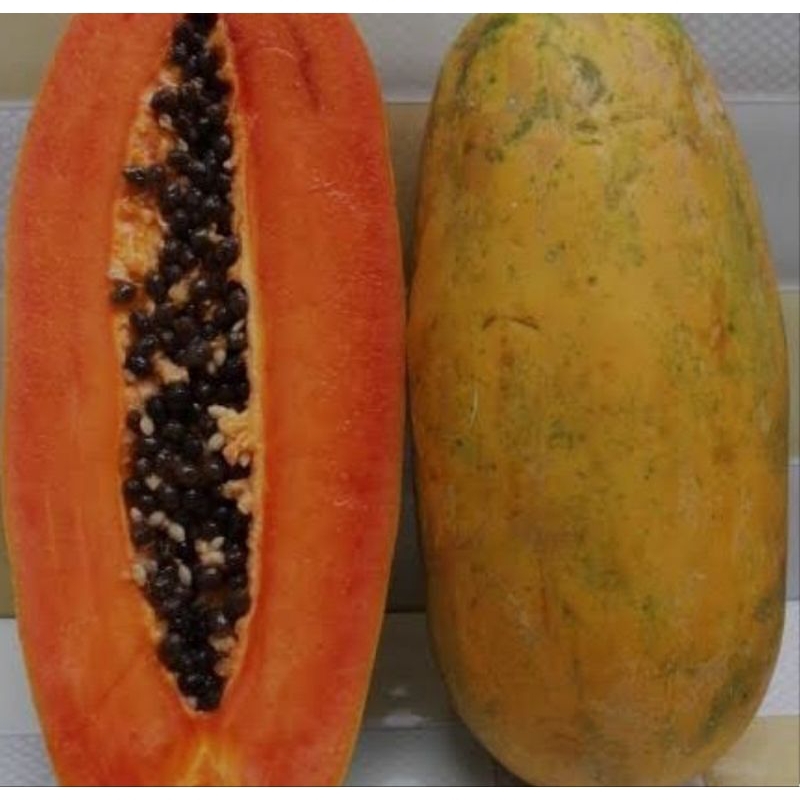 Jual Buah Pepaya Merah Segar Manis Vit C 1kg -1,5kg | Shopee Indonesia