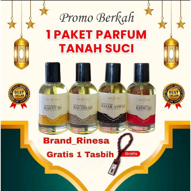 Jual PROMO !!! Gratis Tasbih. 1 Paket Parfum non - Alkohol | 1 Paket Parfum Tanah suci parfum ...