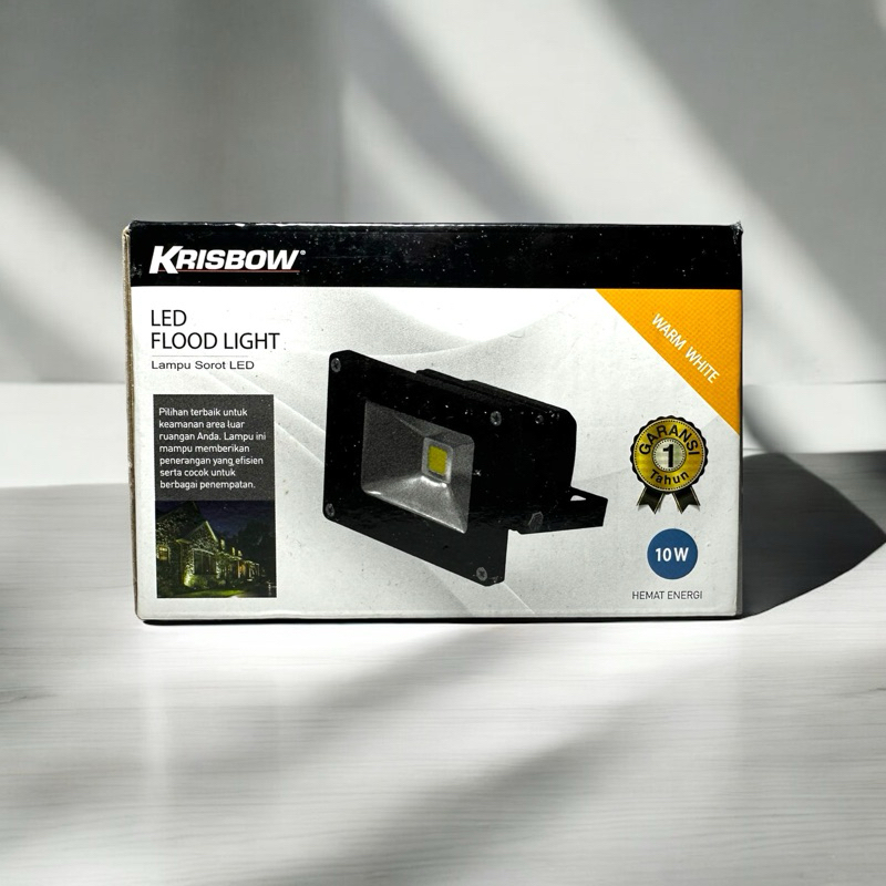 Jual Krisbow Lampu Sorot Led 10 Watt Warm White Ip65 - Hitam /Lampu Sorot untuk ruangan / lampu ...
