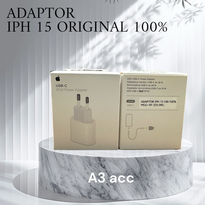 Jual ADAPTOR IP 15 35WATT USB-C SEGEL ORIGINAL 100% (FAST CHARGING ...