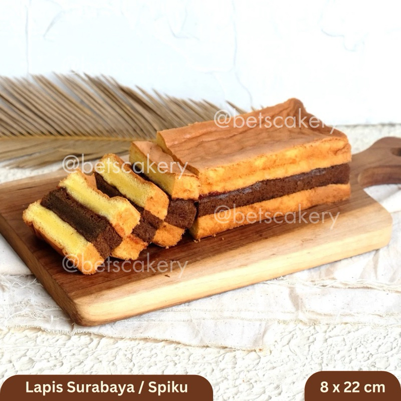 Jual Spiku Lapis Surabaya by Bet’s ukuran 8x22cm Oleh Oleh khas Surabaya | Shopee Indonesia