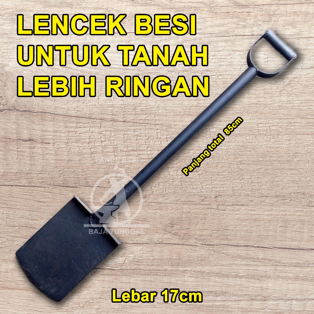 Jual Lencek Tanah / Lempak Besi Hitam Lebih Ringan Untuk Menggali Tanah ...