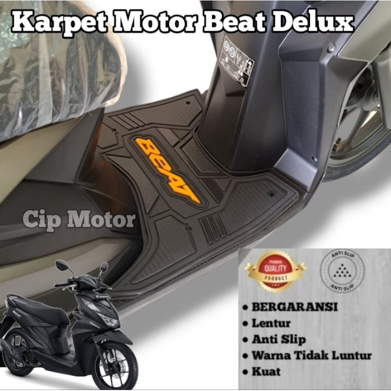 Jual Karpet Motor Pijakan Kaki Bordes Honda Beat Deluxe Street CBS ISS Esp 2020-2024 Full Karet ...