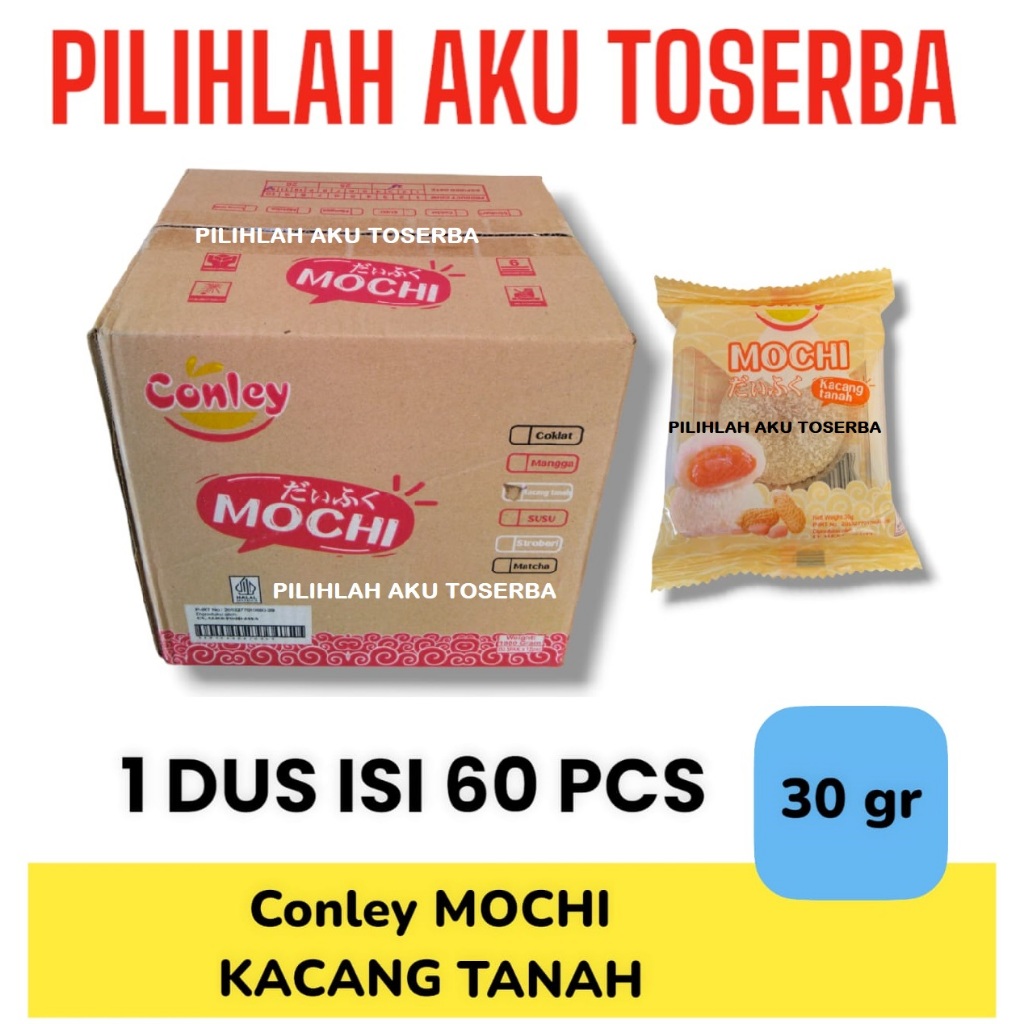 Jual Conley MOCHI Rasa KACANG TANAH - ( HARGA 1 DUS ) | Shopee Indonesia