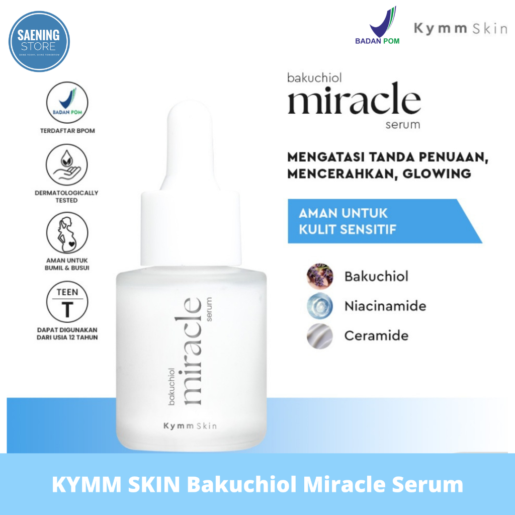 Jual KYMM SKIN Miracle Bakuchiol Serum | Serum Mencerahkan Atasi Kulit ...