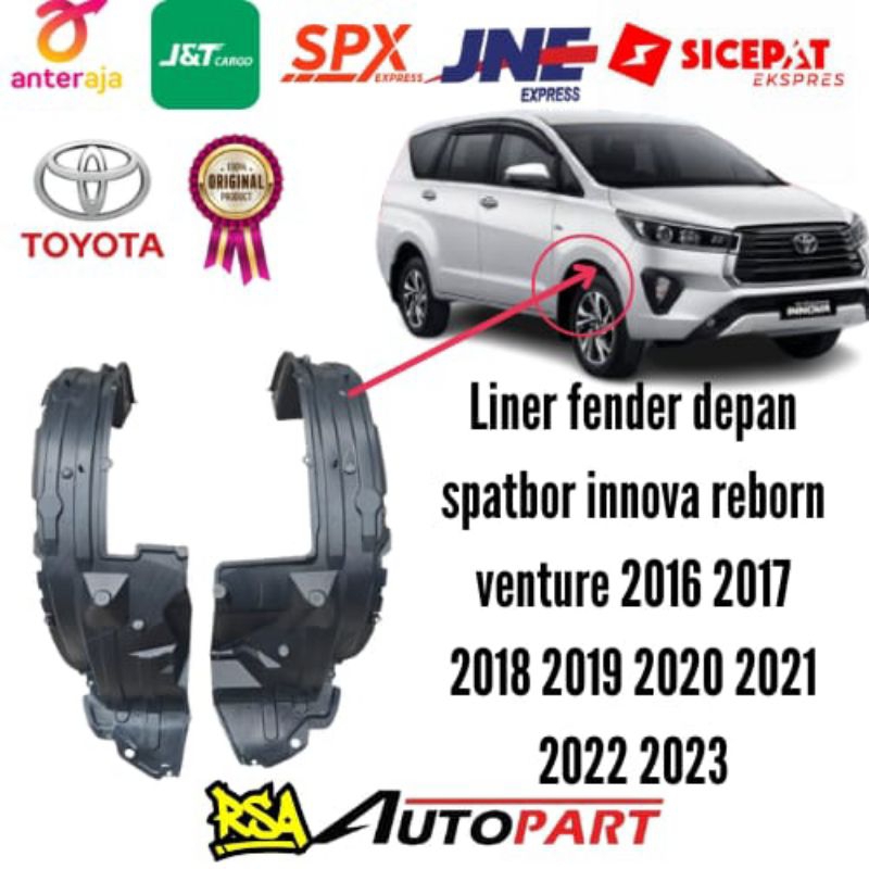 Jual Liner Fender depan bagian Spatbor Innova reborn thn:2016-2017-2018 ...