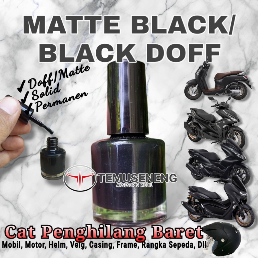 Jual Cat Matte Black Doff Solid Cat Hitam Doff Solid Dof Penghilang ...