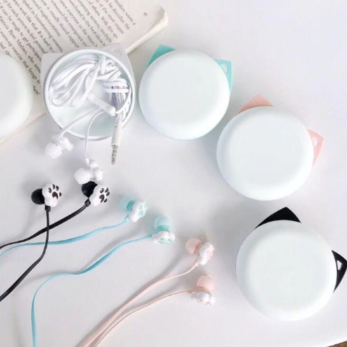 Jual [M-133] Headset Earphone Karakter CAT PAW / KAKI KUCING / Earphone ...