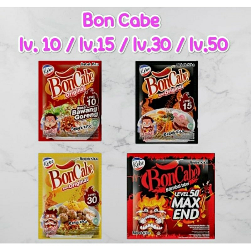Jual Bon Cabe Lv.10/ Lv.15/ Lv.30/ lv.50 | Shopee Indonesia