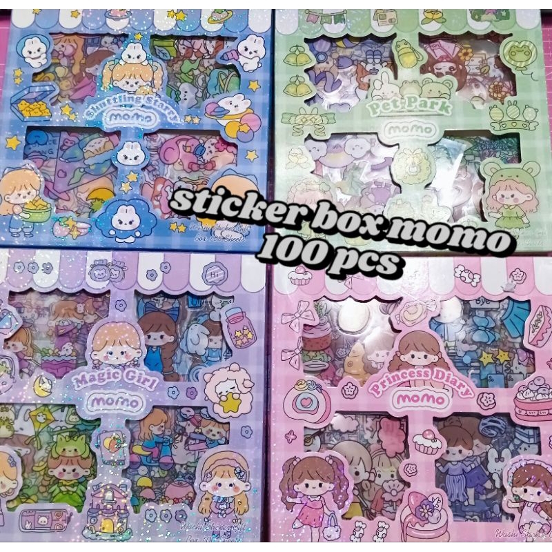 Jual STICKER BOX MOMO ISI (25 - 100 PCS) | Shopee Indonesia