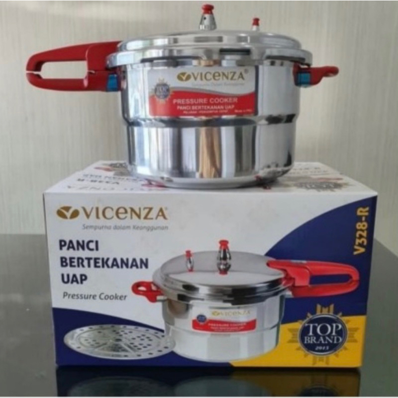 Jual panci presto vicenza 12 liter V328R / panci presto panci bertekenan uap pressure cook ...