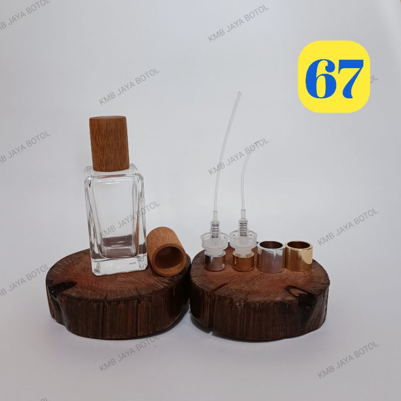 Jual BOTOL PARFUM TUTUP KAYU K88 35 ML SEMI PRESS, BOTOL PARFUM, BOTOL ...