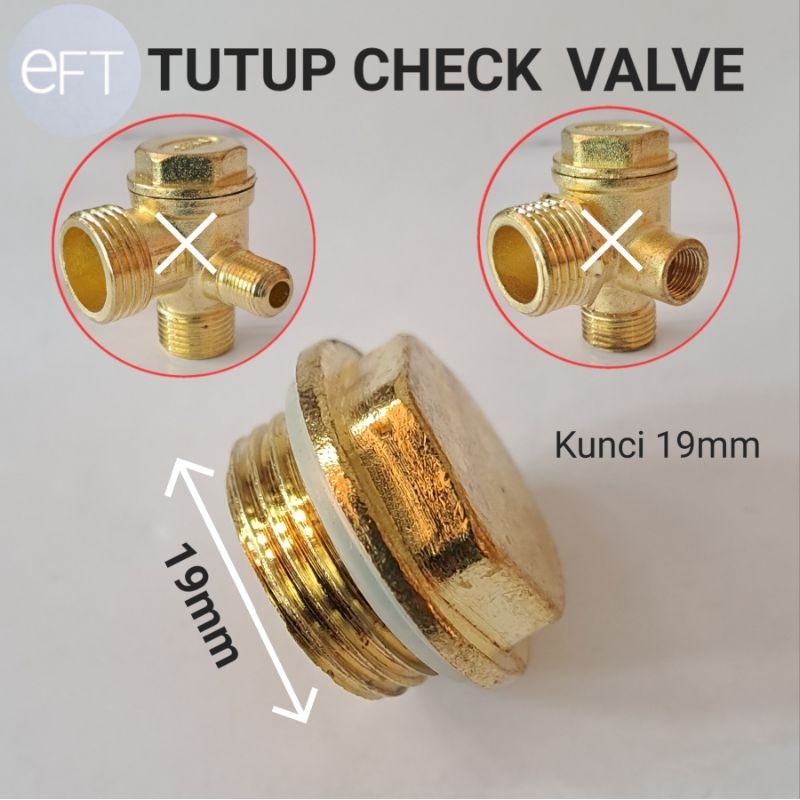 Jual Tutup Check valve kompresor listrik portebel | Shopee Indonesia