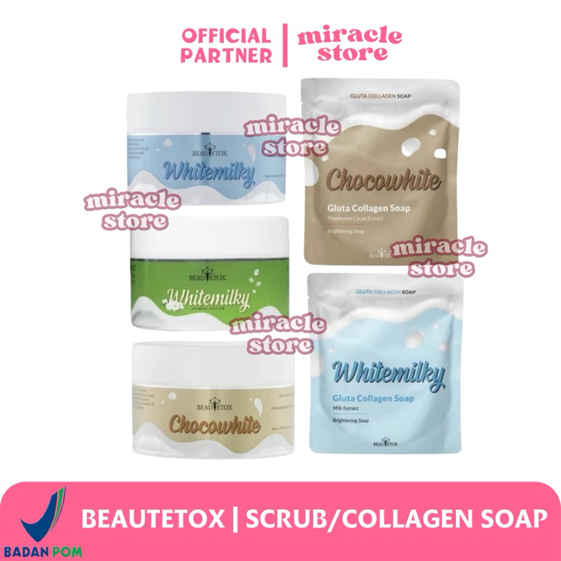Jual [MIRACLE STORE] GLUTA COLLAGEN SOAP SABUN BODY SCRUB SOAP SCRUB ...