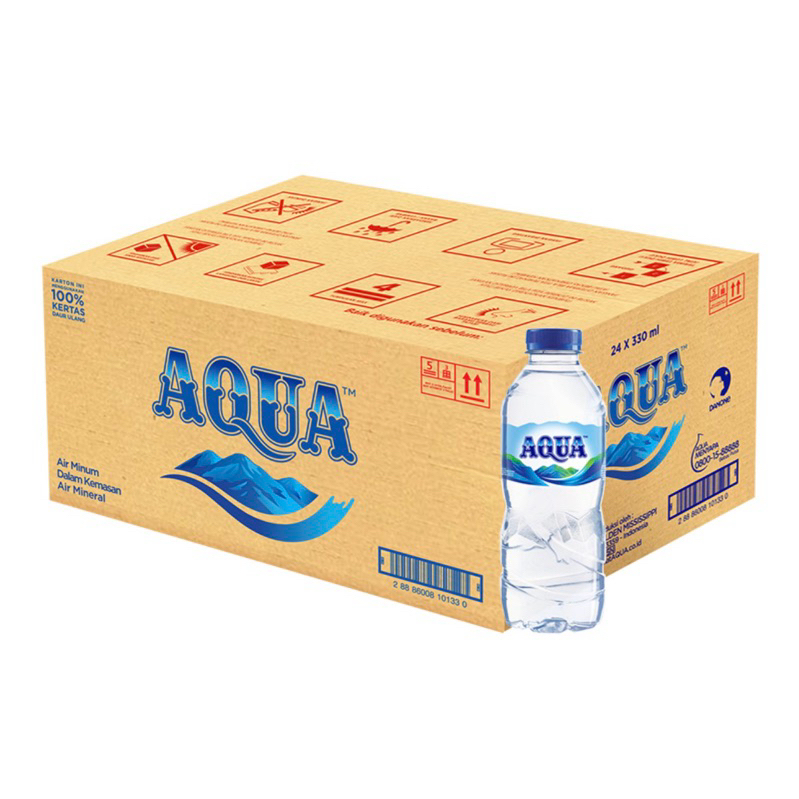 Jual Aqua Botol 24 x 330 Ml | Shopee Indonesia