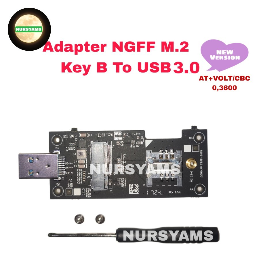 Jual Adapter wwan card ngff m.2 key b to usb 3.0 adapter modem rakitan ...