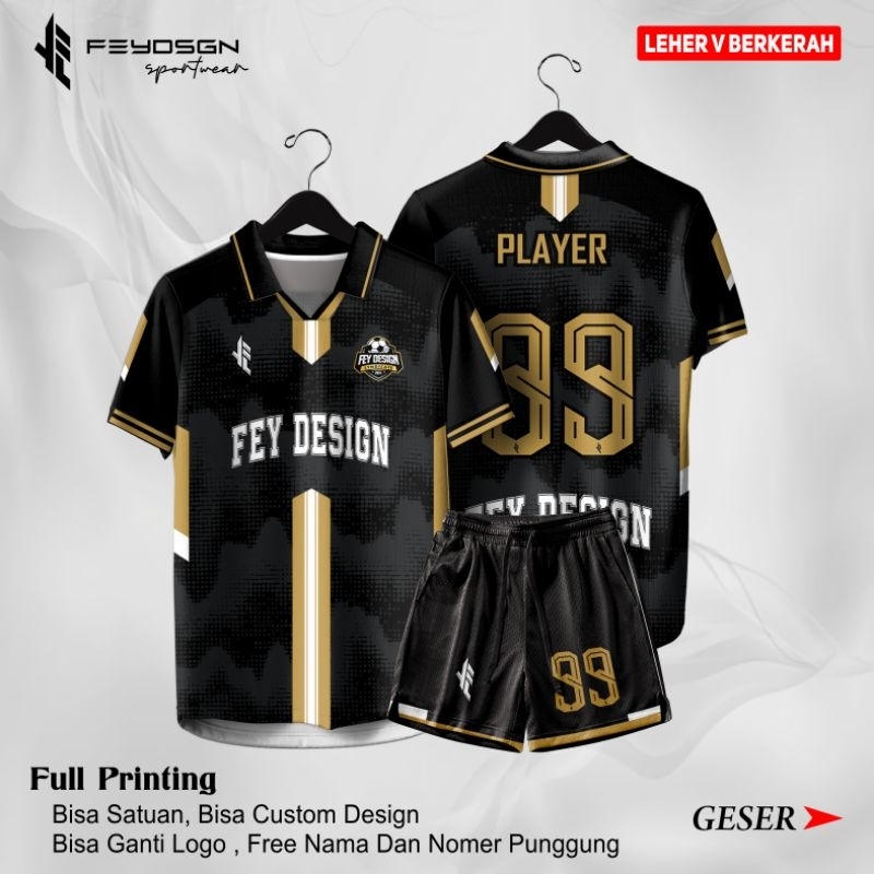 Jual Jersey Futsal Vintage Full Printing Bebas Custom Design ( BISA ...