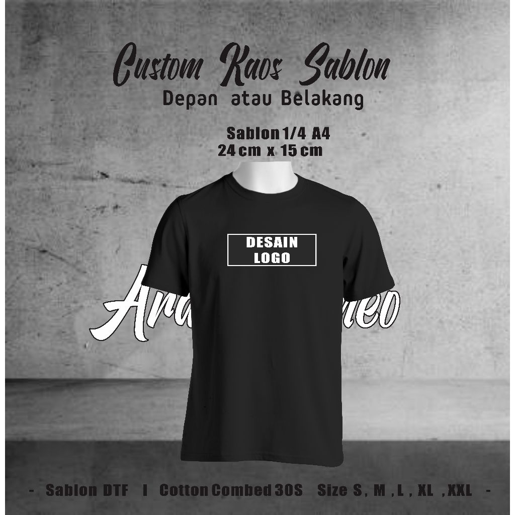 Jual Sablon Kaos Satuan ukuran A5 | sablon costume | sablon ...