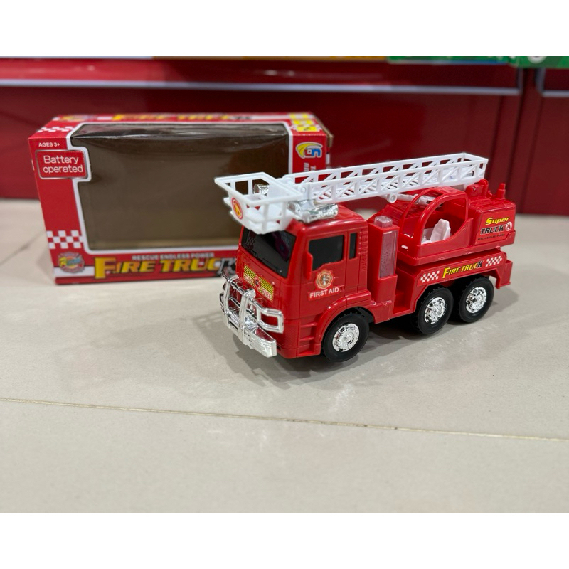 Jual Mainan mobil pemadam kebakaran fire rescue batrei bump and go ...