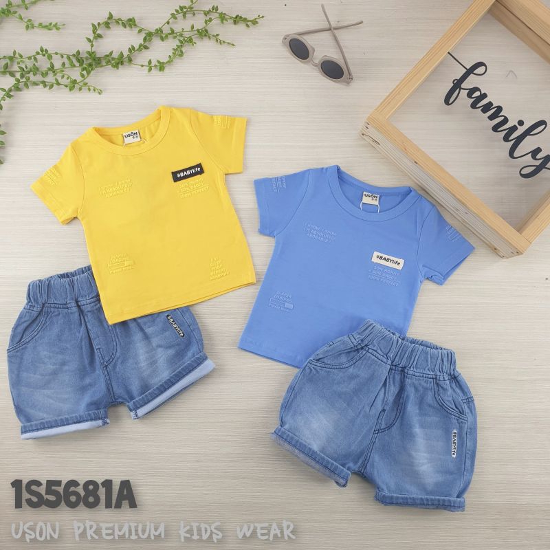 Jual Uson Premium Kids Wear Setelan Pendek anak Cowok | Shopee Indonesia