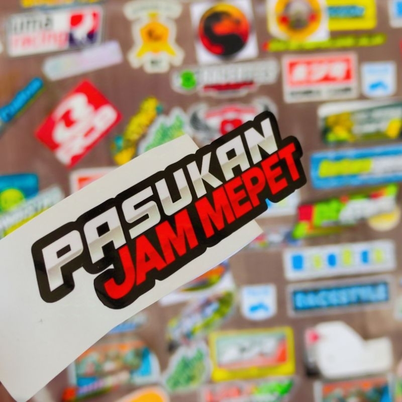 Jual stiker motor PASUKAN JAM MEPER | Shopee Indonesia