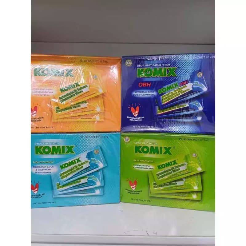 Jual Komix Dewasa Sachet (Jeruk Nipis / Jahe / OBH / Peppermint ...