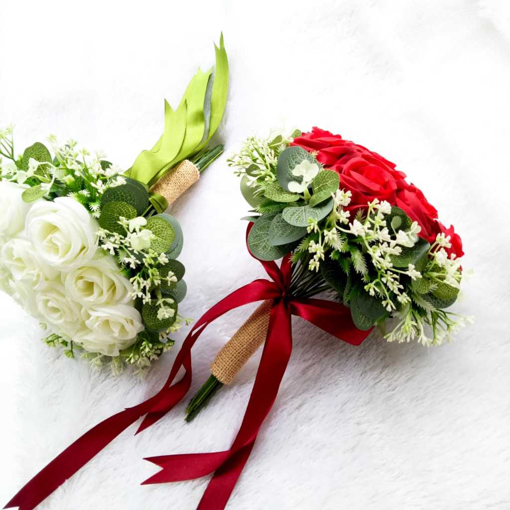 Jual Hand Bouquet Wedding Buket Bunga Pernikahan Hand Bouquet Lamaran ...