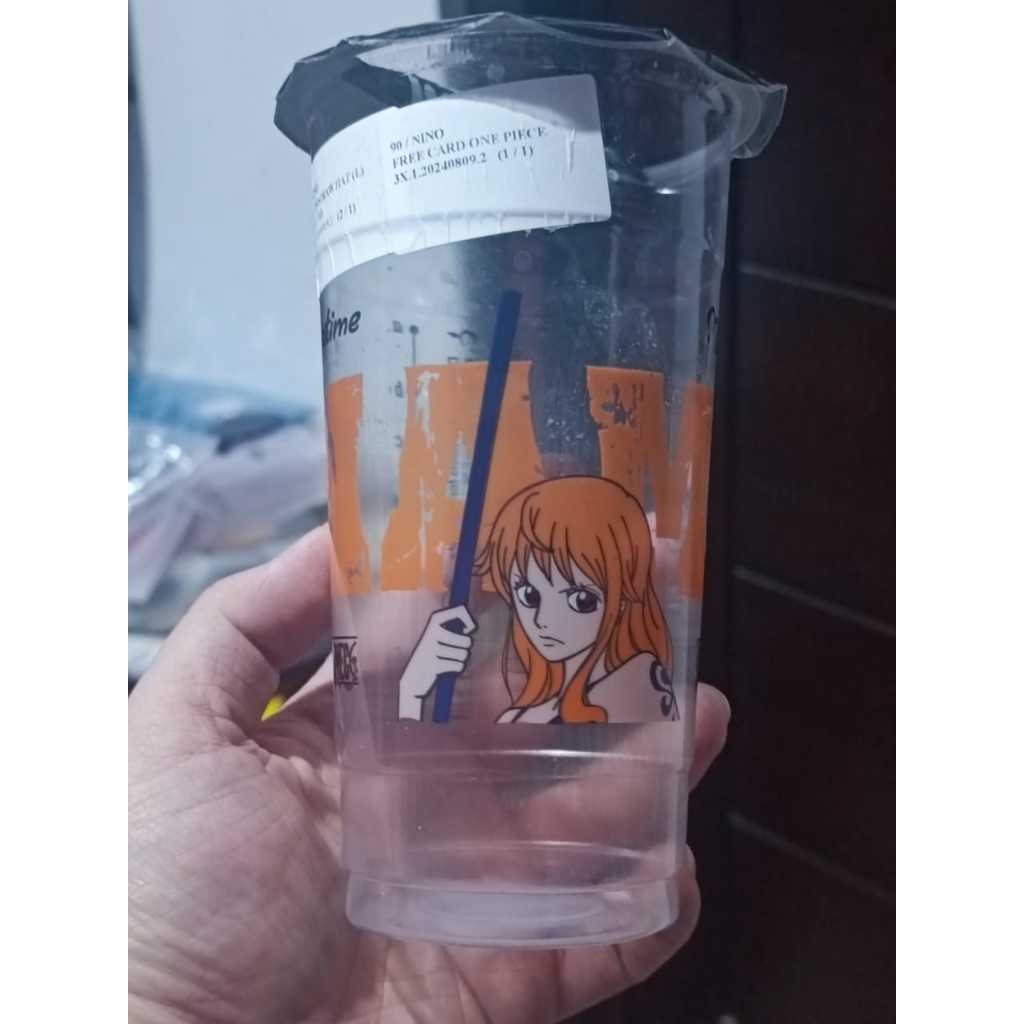 Jual Chatime X One Piece Nami Cup Gelas plastik Original Merchandise ...