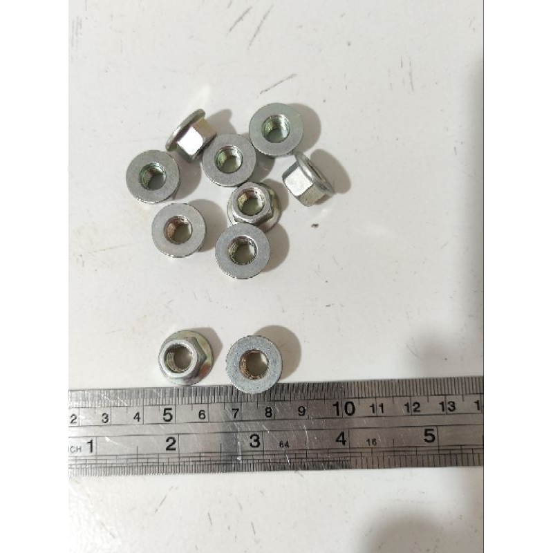 Jual Mur Topi / Mur Fleng Mur 12/8mm Polos Kunci 12 (Harga per10pcs ...