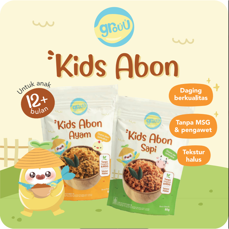 Jual Grouu Abon Kids Rasa Ayam / Sapi / Tuna 80gr | Shopee Indonesia