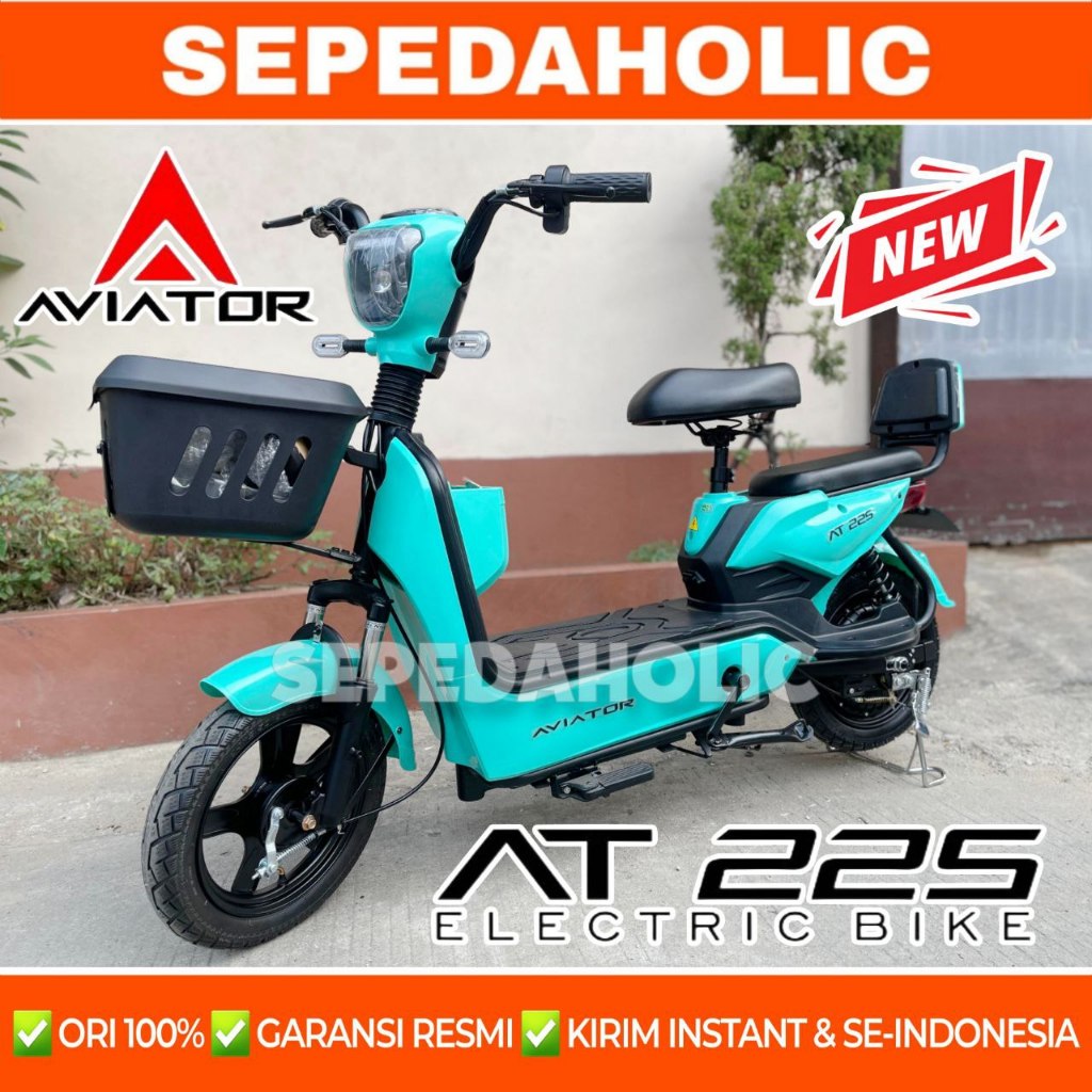 Jual Sepeda Listrik AT 225 / AT 223 BY PACIFIC 500 Watt Removable Battery Electric E Bike ...