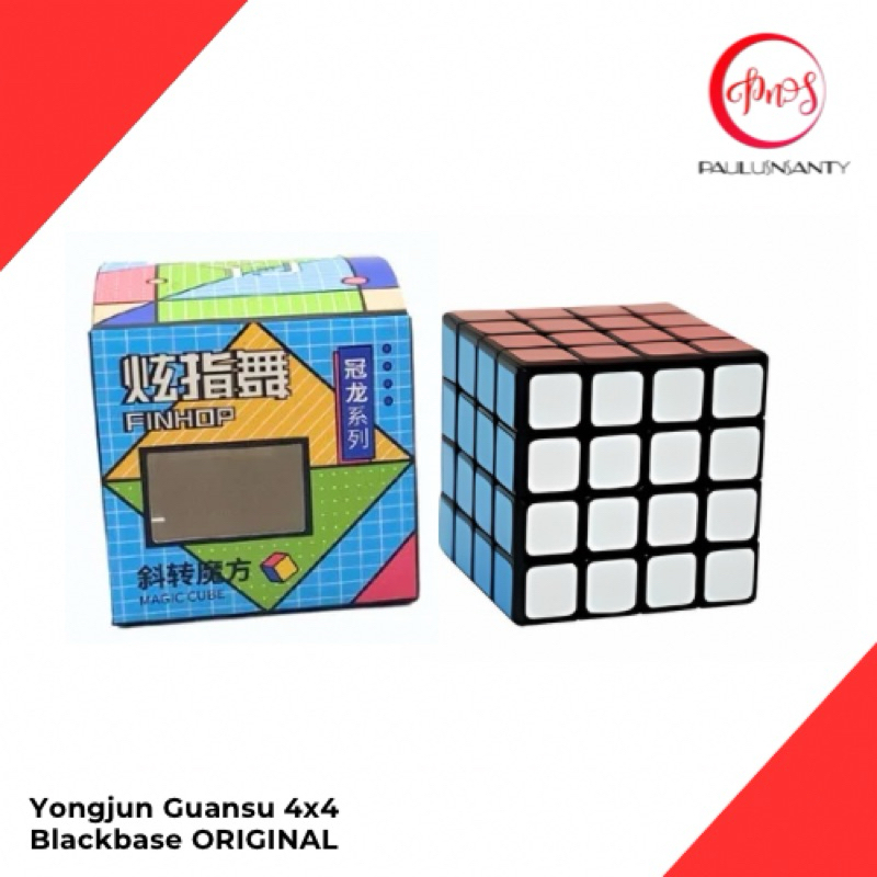 Jual Cube Puzzle Yongjun Guansu 4x4 YJ Blackbase Stickerless 4x4 Yj Yongjun | Shopee Indonesia