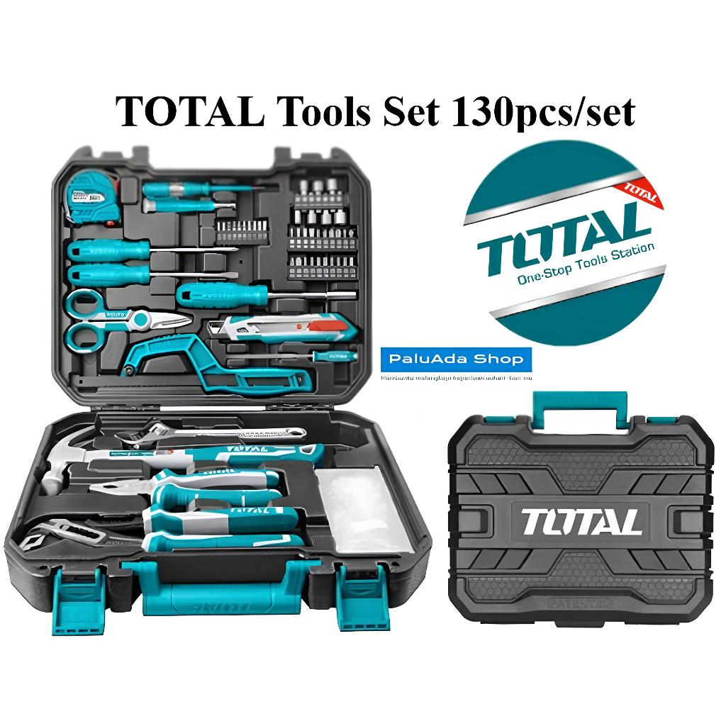 Jual TOTAL Tools Station Tools Set 130Pcs / Total Tools Kit Set 130 Pcs Handtools Set Total ...